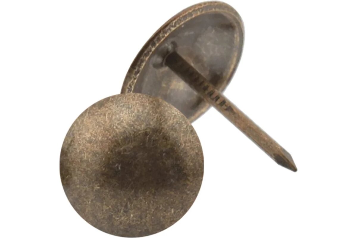 Тундра декоративные гвозди бронзовый цвет 19x22 мм, упаковка 50 шт, арт. 9118054