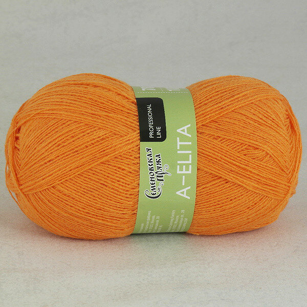 Пряжа Семеновская аэлита 154 абрикос (5 мотков)