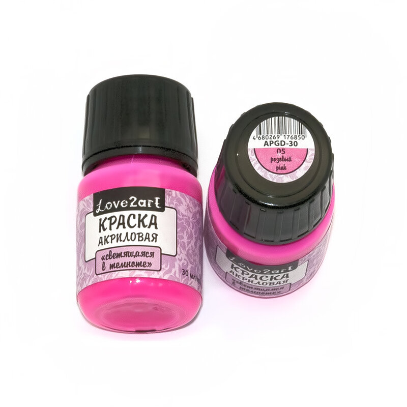 "Love2art" для декора "светящаяся в темноте" APGD-30 30 мл 05 розовый