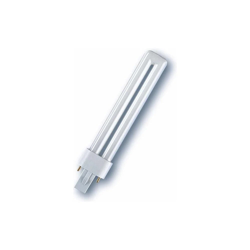 Компактная люминесцентная лампа OSRAM DULUX S 9Вт 2700К G23 9W/827 10x1 4099854123504, 10×1, 9 Вт