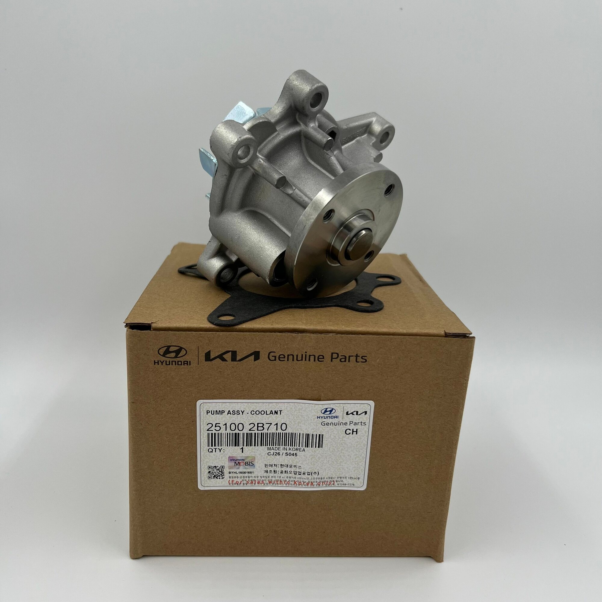 Насос охлаждающей жидкости (помпа) Hyundai Solaris 11- KIA RIO 11- арт. 251002B710/251002B700