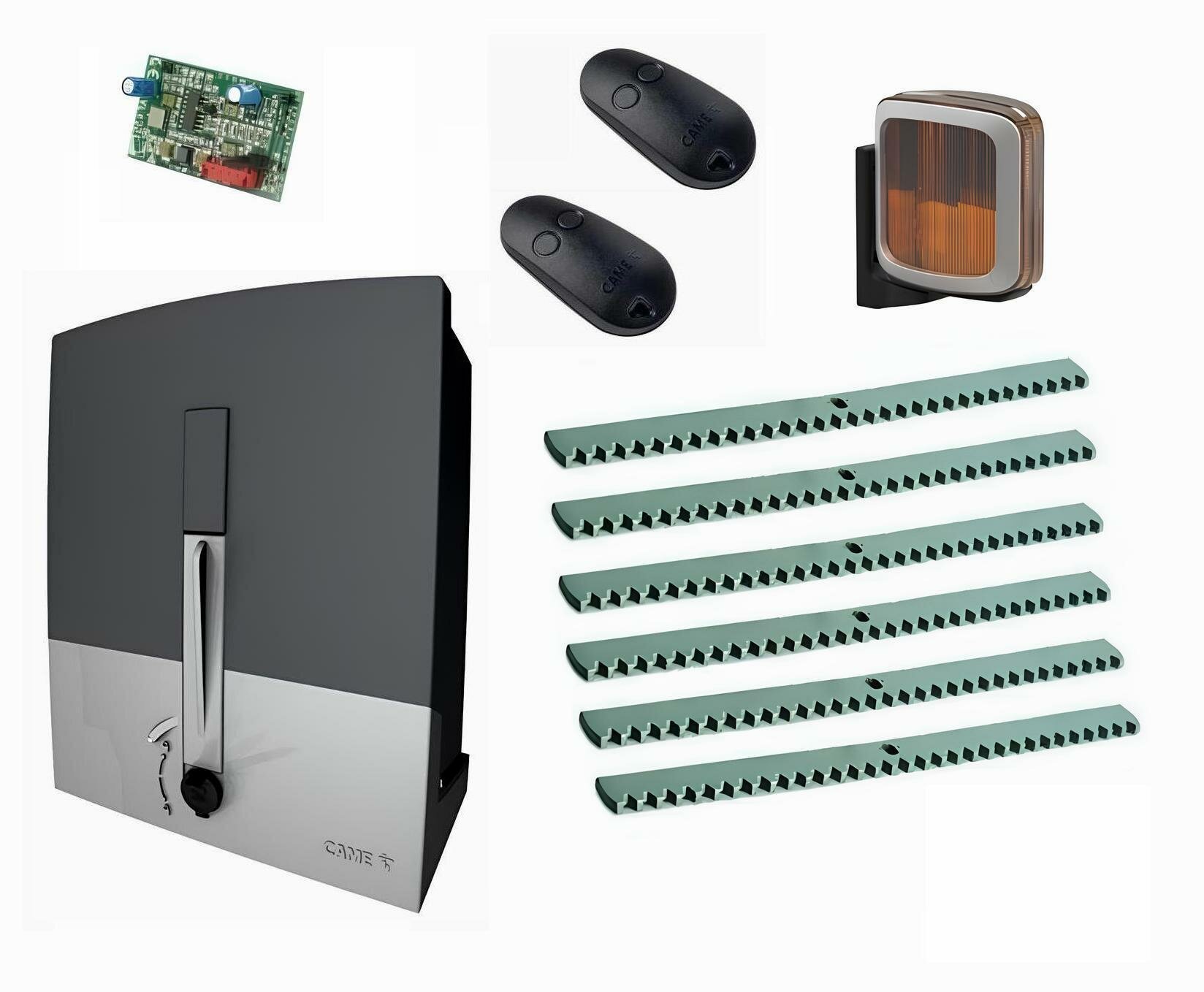 Автоматика для откатных ворот BXL04AGS KIT6-LA, комплект: привод, радиоприемник, 2 пульта, лампа, 6 реек