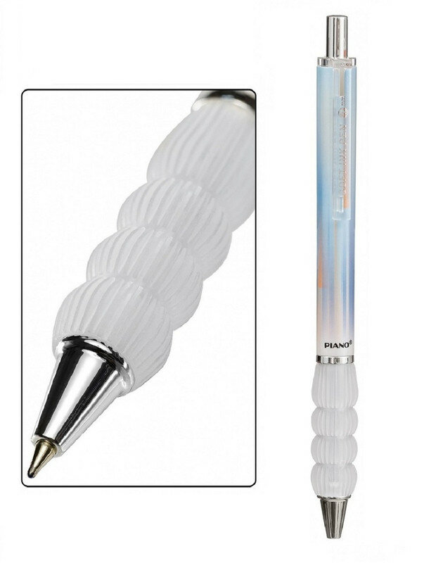 Автоматическая шариковая ручка Piano на масляной основе цвет голубой градиент