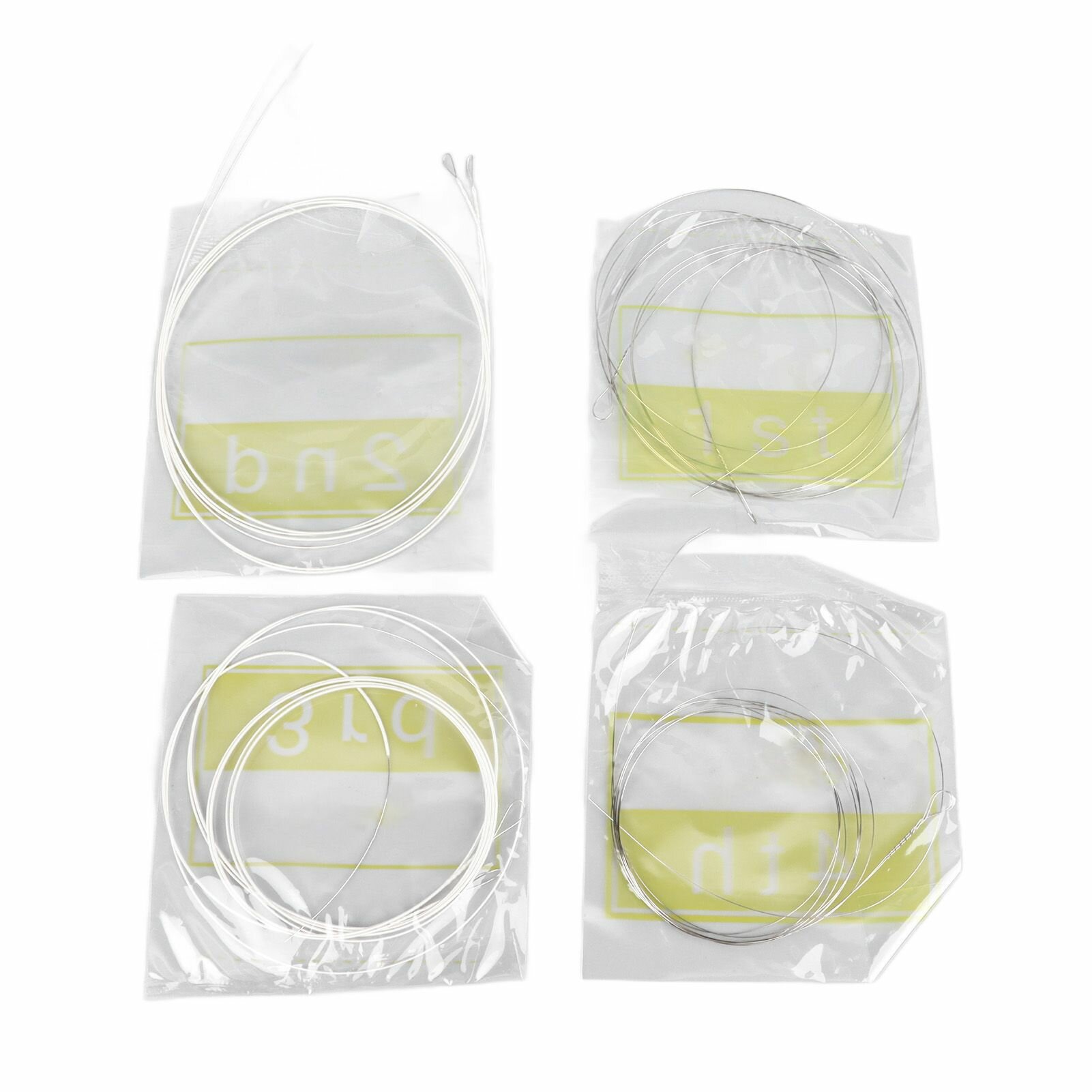 8 шт. Струны мандолины серебряный медный сплав, прозрачный красивый набор для мандолиновых струй