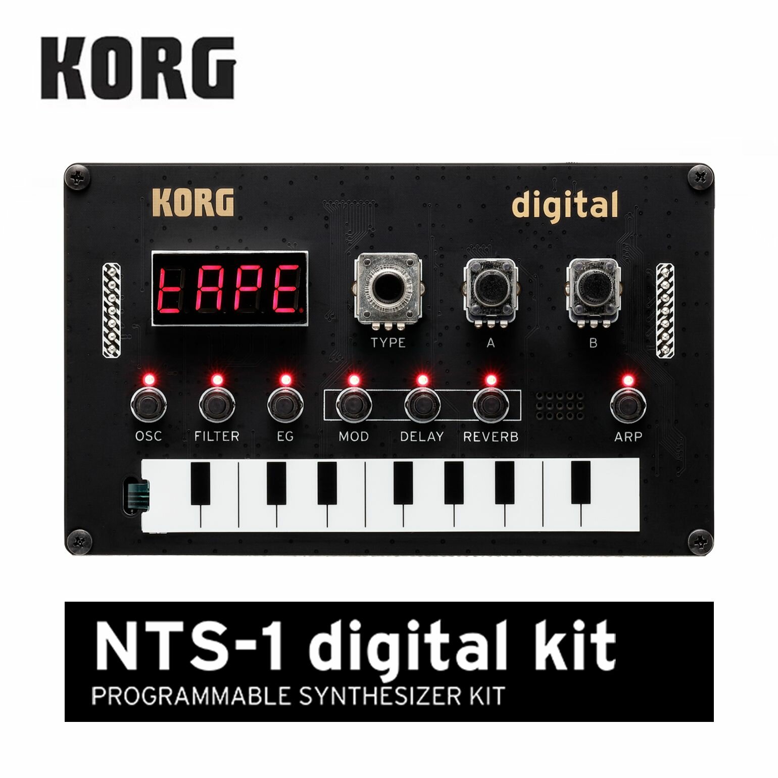 Синтезатор Korg NTS-1, цифровой, USB Type B, с эффектами, черный