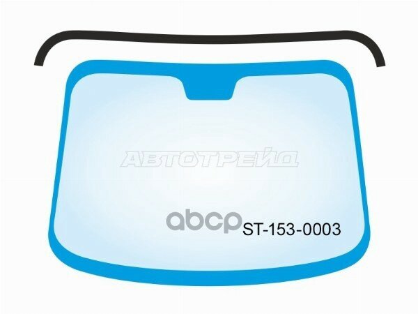 Молдинг лобового стекла (Сверху) Toyota Land Cruiser (J100) 98-07 / Lexus LX 98-07 Sat арт. ST-153-0003