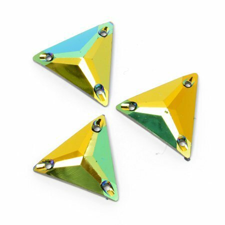 Стразы TESORO пришивные, акриловые, Resin Crystal, цвет 1, 22 мм, 5 шт (TS. ED4.2.01)