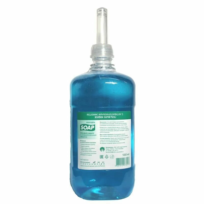 Гель-мыло Флородель Жидкое, антибактериальное, картридж, 1000 мл