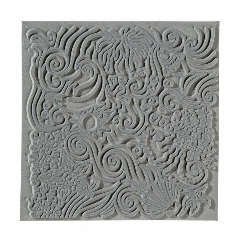 Текстурный коврик EFCO "Морские узоры", для полимерной глины, натуральный цвет