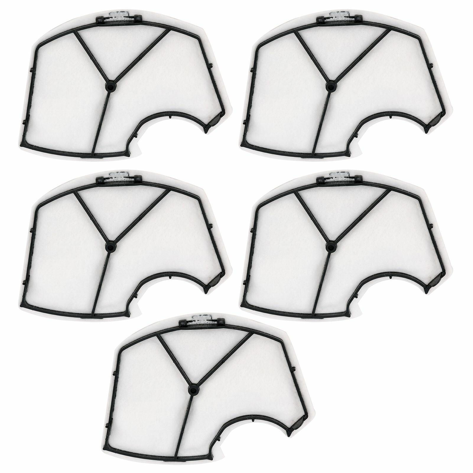 5 шт. сменных фильтров для пылесоса Vorwerk Kobold VK140 VK150 FP140, совместимых с высокоэффективным пылесборником