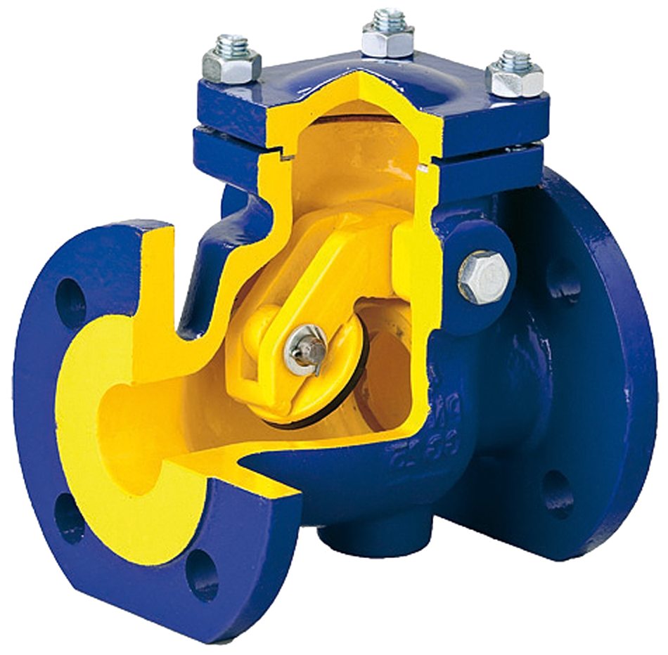 Клапан обратный чугун поворотный 302A Ду 50 Ру16 Тмакс=300 оС фланцевый заслонка нерж Zetkama 302A050C01