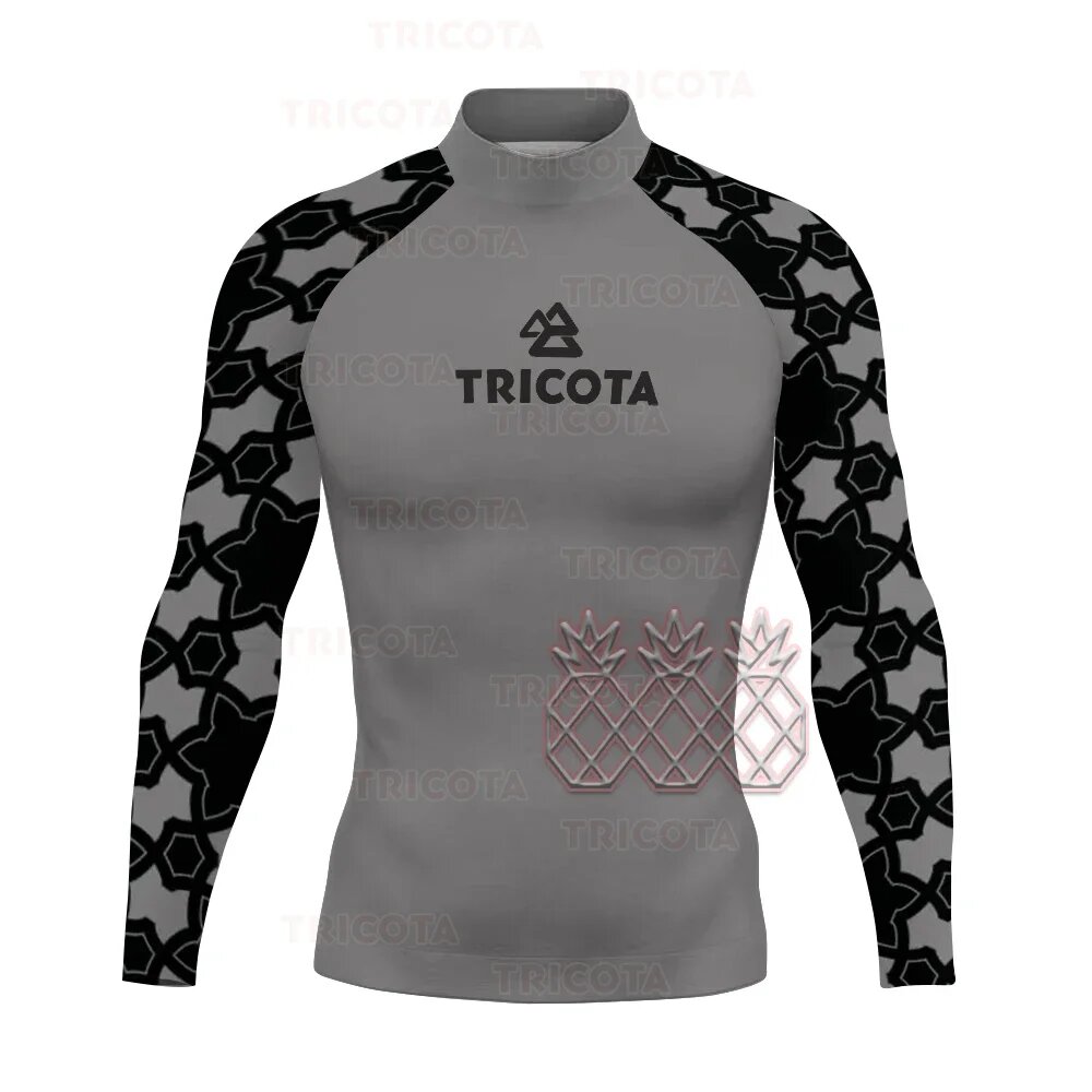 Мужская одежда для серфинга, футболки для плавания и дайвинга, плотные купальники с длинными рукавами, рашгард, одежда с защитой от ультрафиолета, пляжный поплавок, топы XXXL, XCLTRIC1402