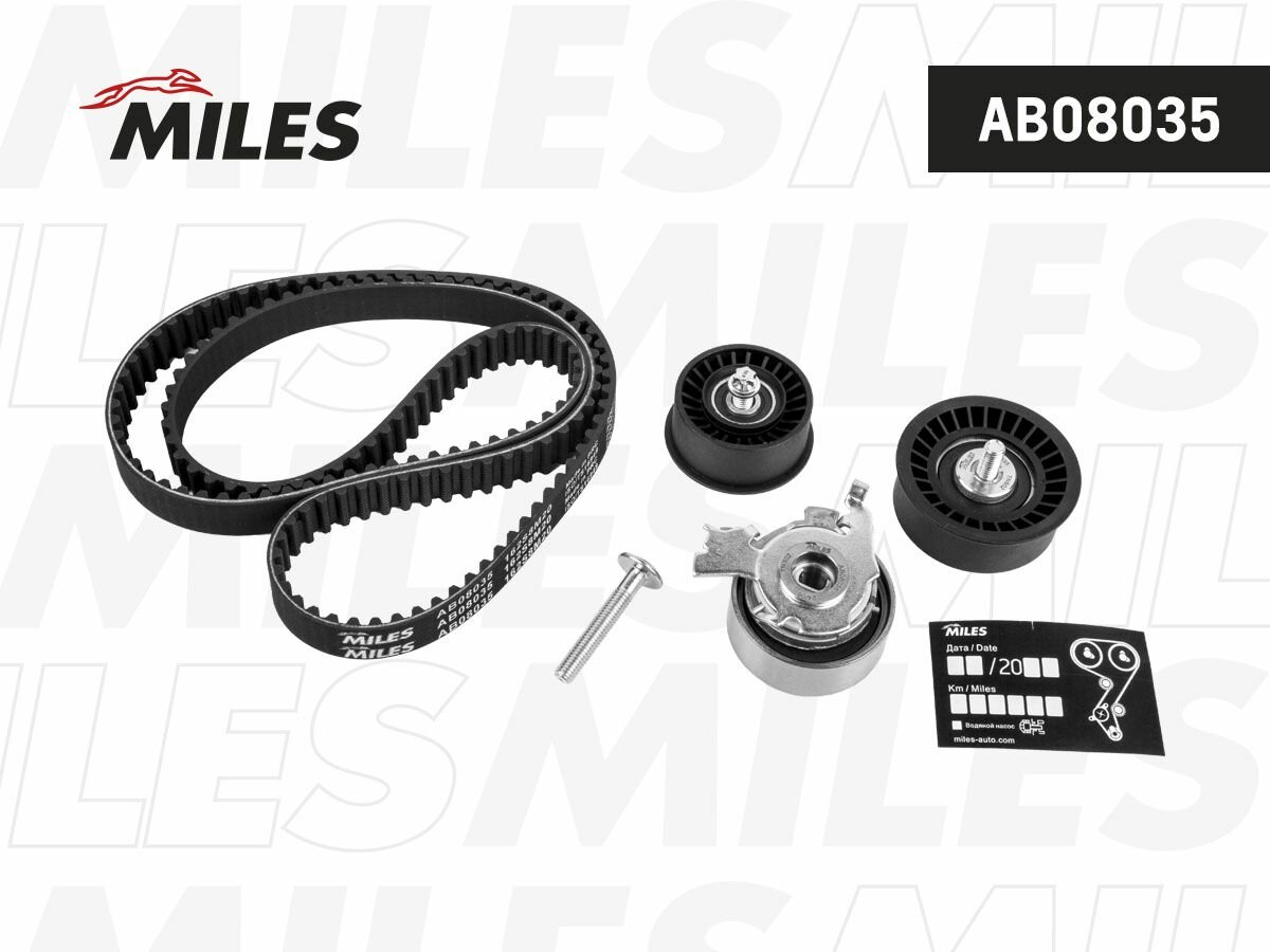 MILES Комплект ремня ГРМ OPEL/GM 1.4-1.8 AB08035