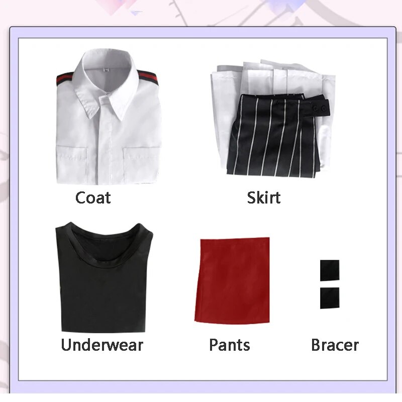 Аниме агент времени Qiao Ling Косплей Костюм Топ Юбка блузка модная одежда Хэллоуин женская форма полный комплект платье