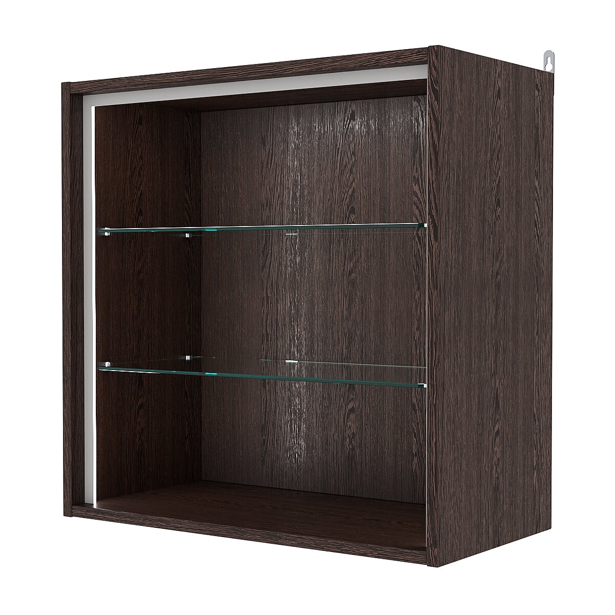 Витрина настенная №1-1ГГ-П, Дуб Венге. Производитель товара - компания Westcom.