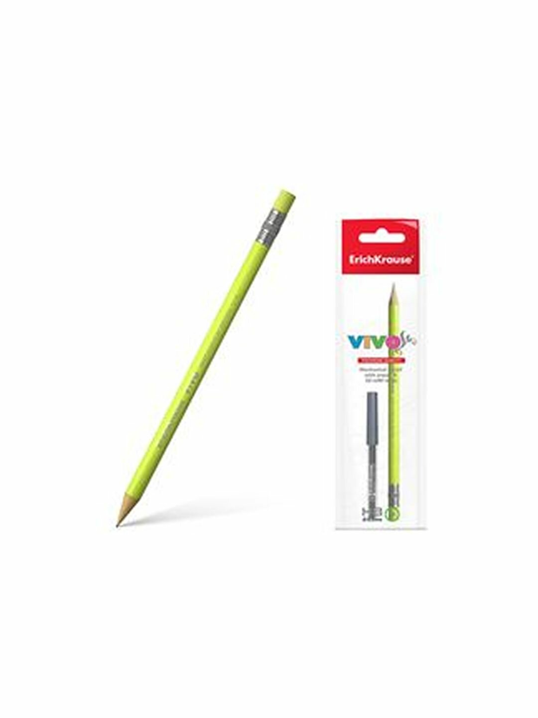 Карандаш автоматический Виво, Erich Krause HB, 0,5мм, с 20 грифелями, пакет, 44788