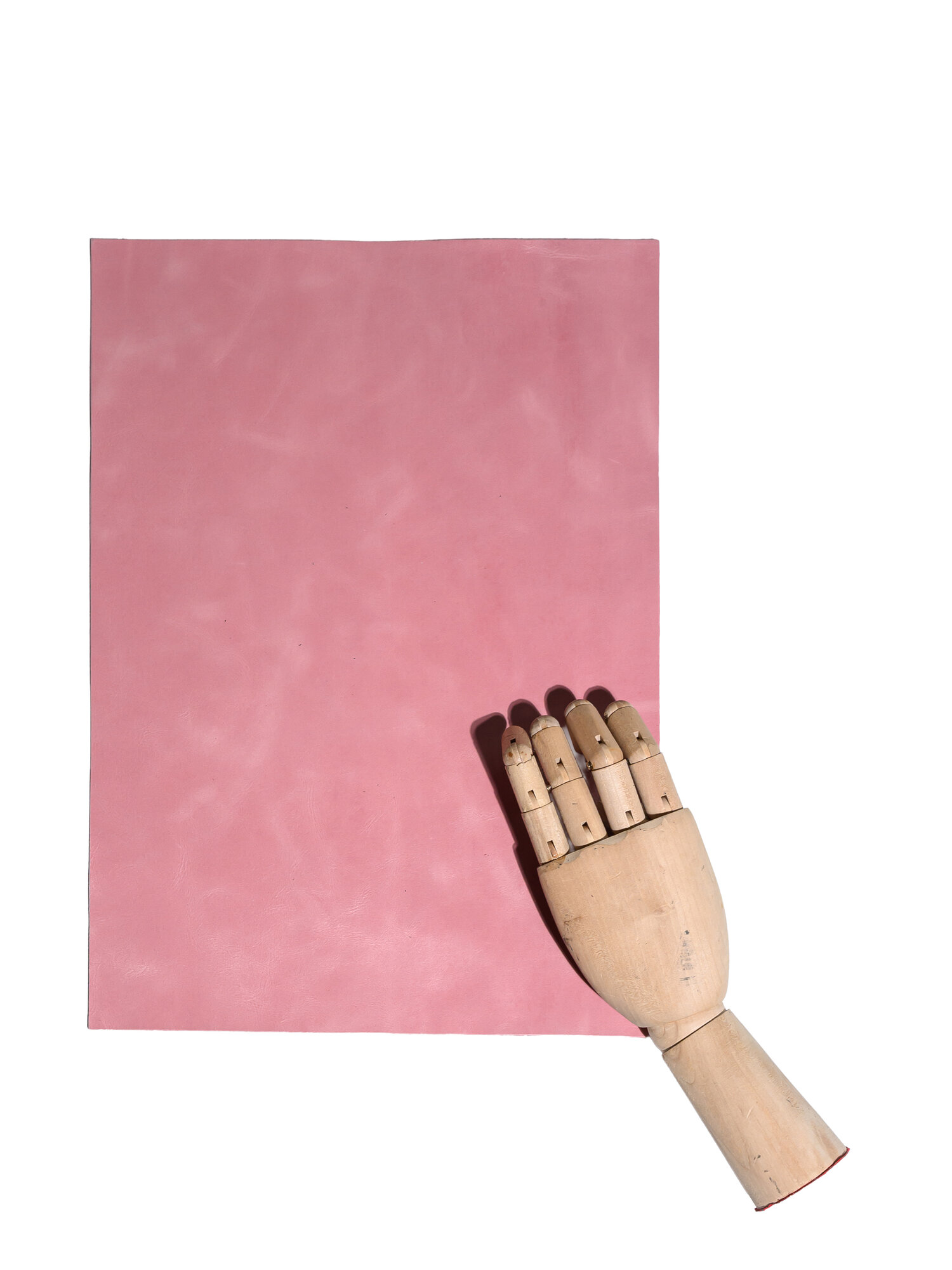 Кожа натуральная галантерейная в листах. Пулл-ап 1.2-1.4 мм. А4. Роза