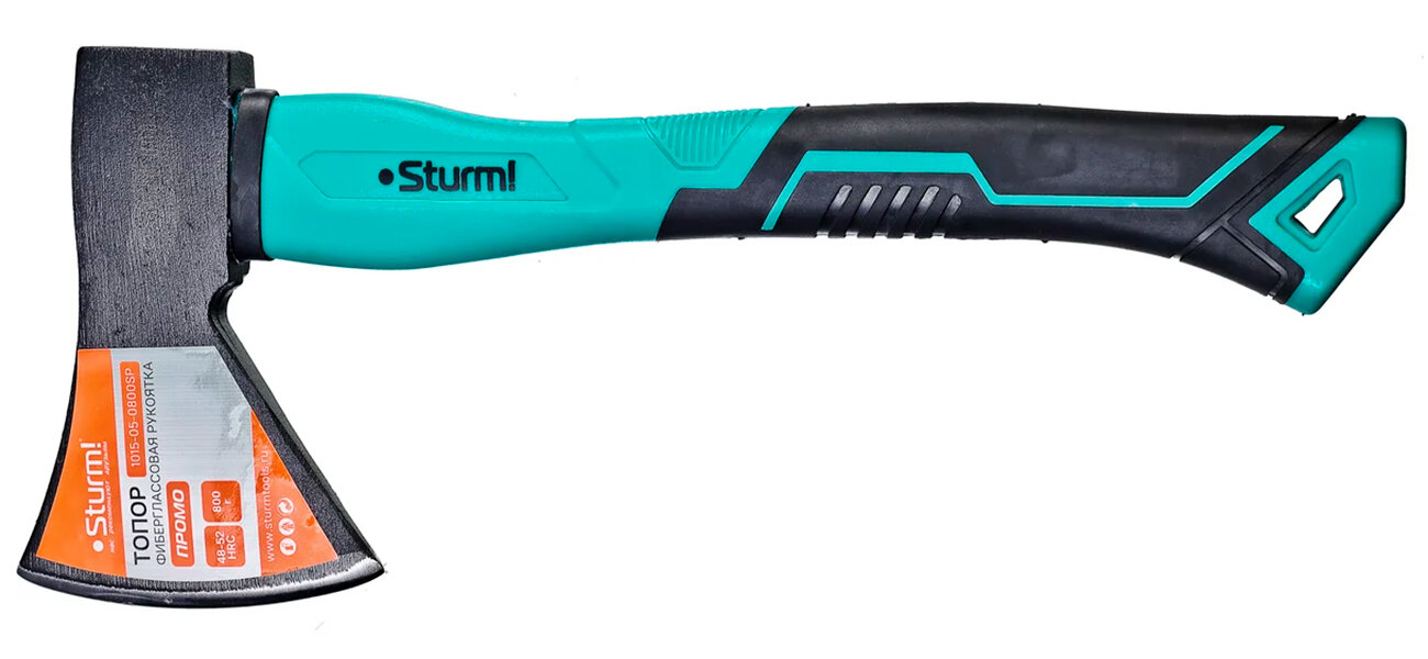 Топор Sturm! Промо, 800 г, фиберглассовая обрезиненная рукоятка (1015-05-0800SP)