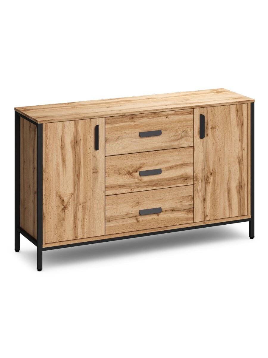 Комод 3 ящика+2 двери Askona (Аскона) Baikal (Байкал) Дуб Натюрель