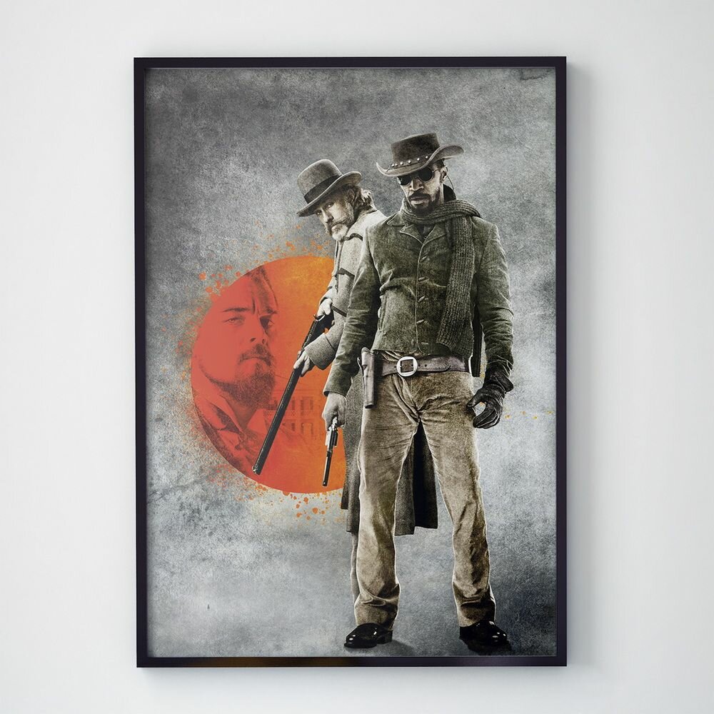 Плакат, постер Джанго, Django на бумаге, размер 21х30см