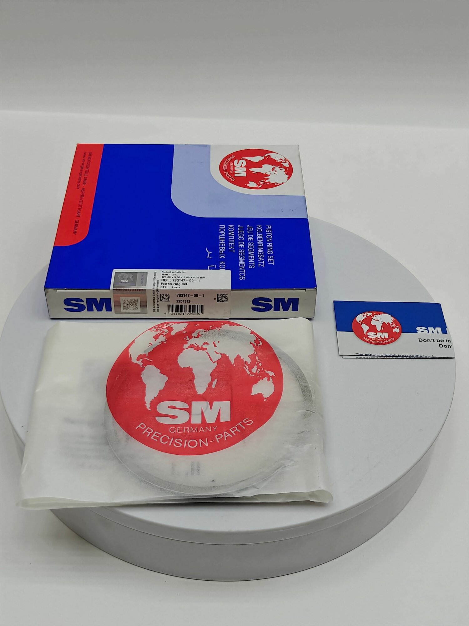 Кольца поршневые MAN D2066. RVI MIDR06.20.45 d120.0 STD 3.5-3.0-4.0 на 1 цил. SM