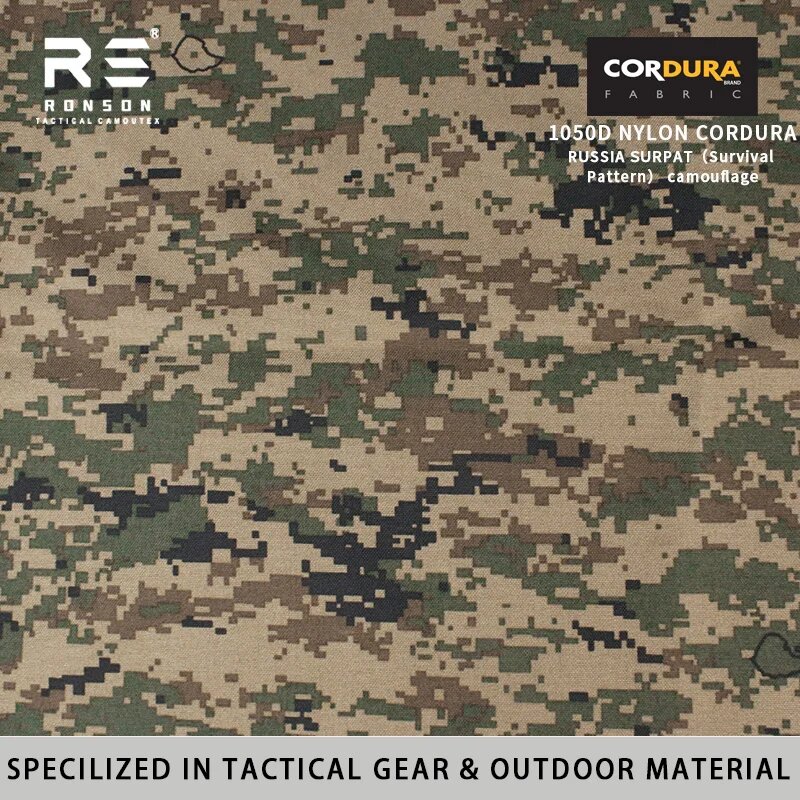 Нейлоновая ткань Cordura 1000d, водонепроницаемая тактическая ткань Оксфорд, прочная ткань с полиуретановым покрытием, россия совершен, камуфляж для выживания