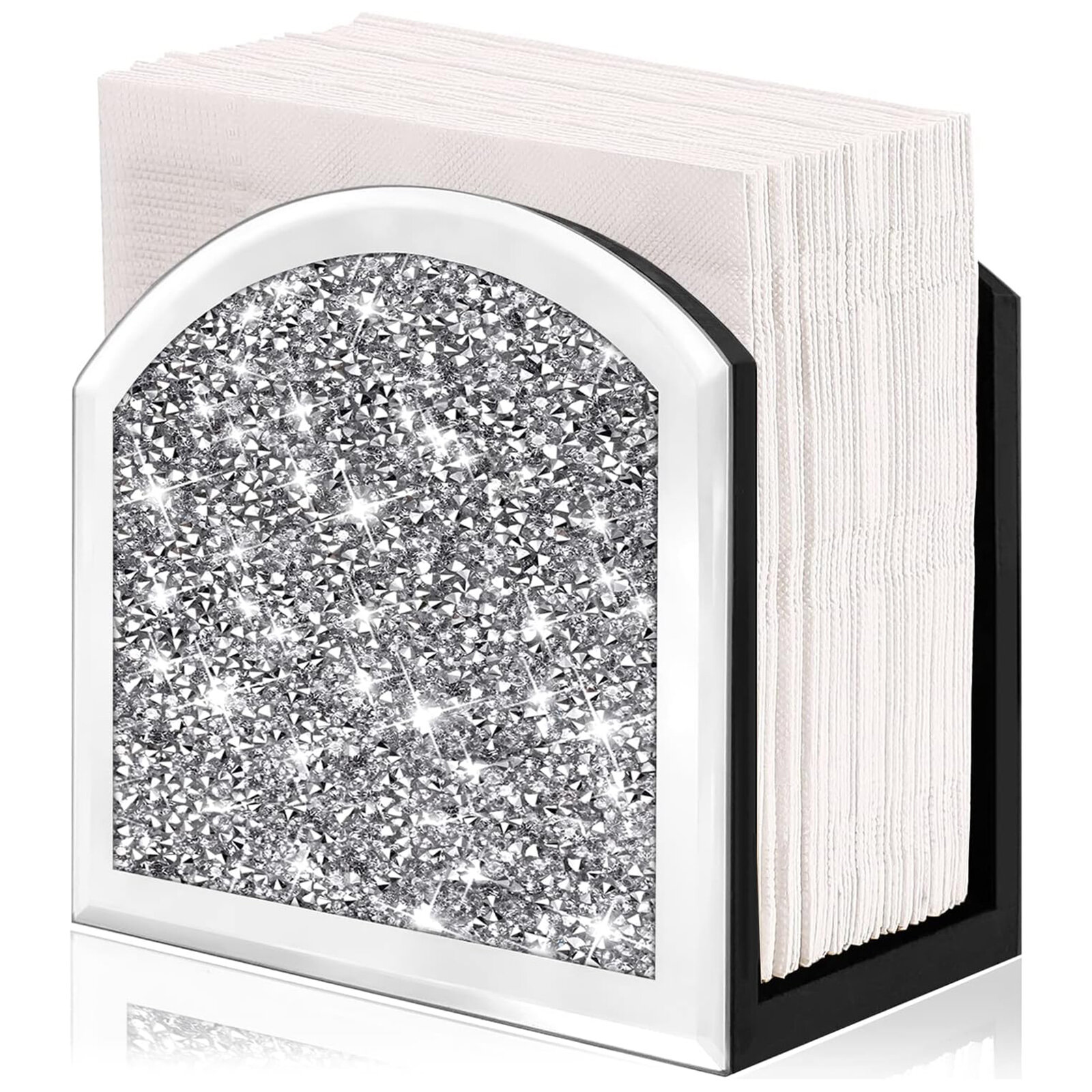 Коробка для салфеток для стола, держатель для салфеток с зеркальным стеклом