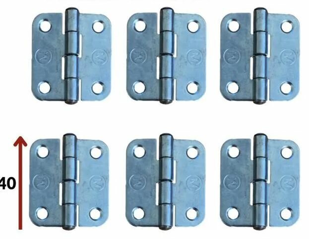 Петля накладная ПН 5-40, цинк, 4 шт.