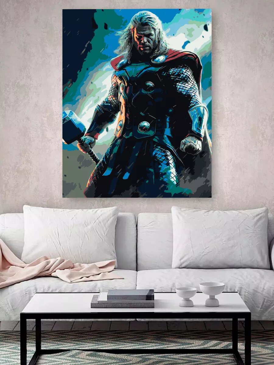 Картина по номерам Тор Марвел Thor