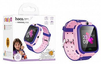 Детские смарт-часы Hoco Y105 children phone-watch Pink (50)