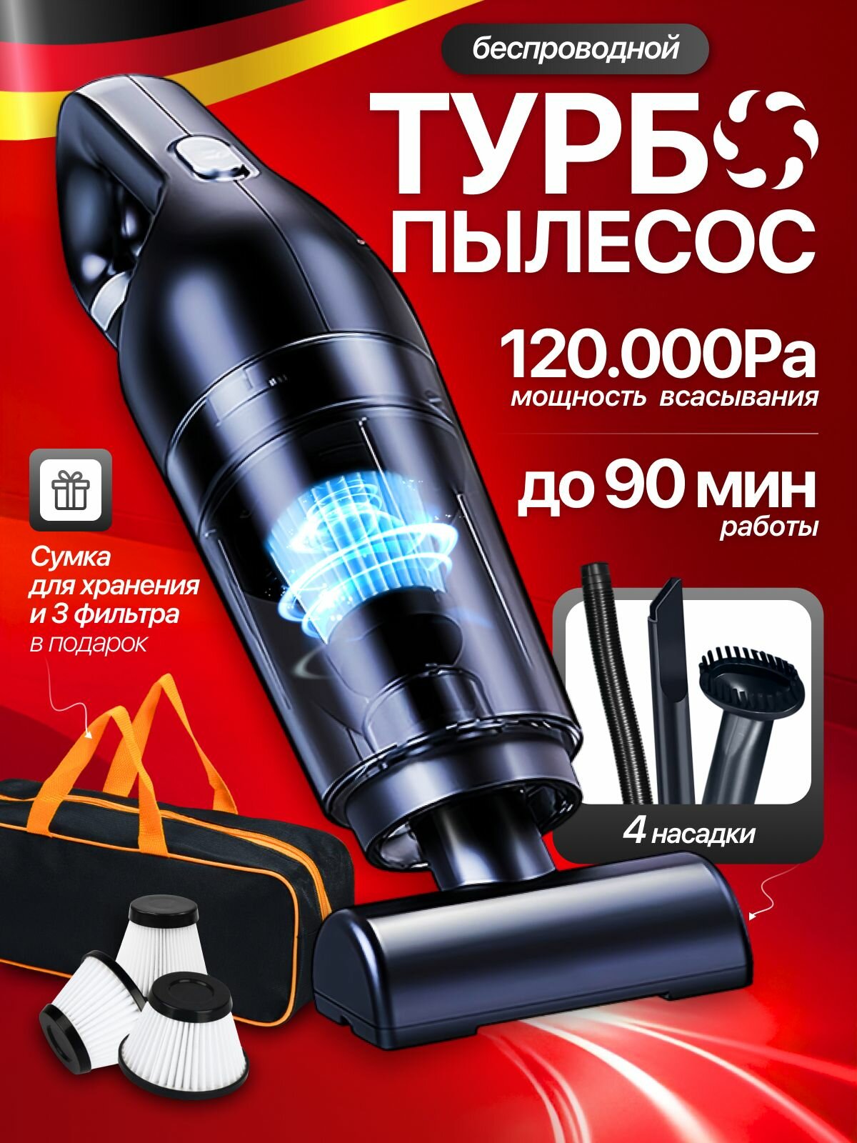 Пылесос автомобильный
