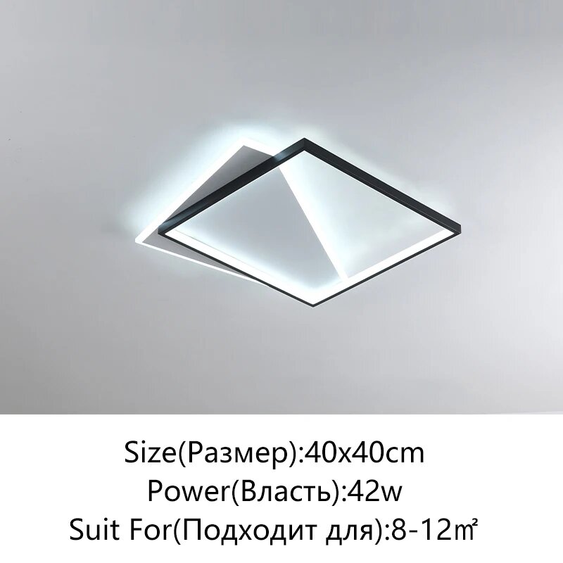 Потолочный светильник KAGU 220В теплый/холодный белый 40cm Square, Brightness Dimmable
