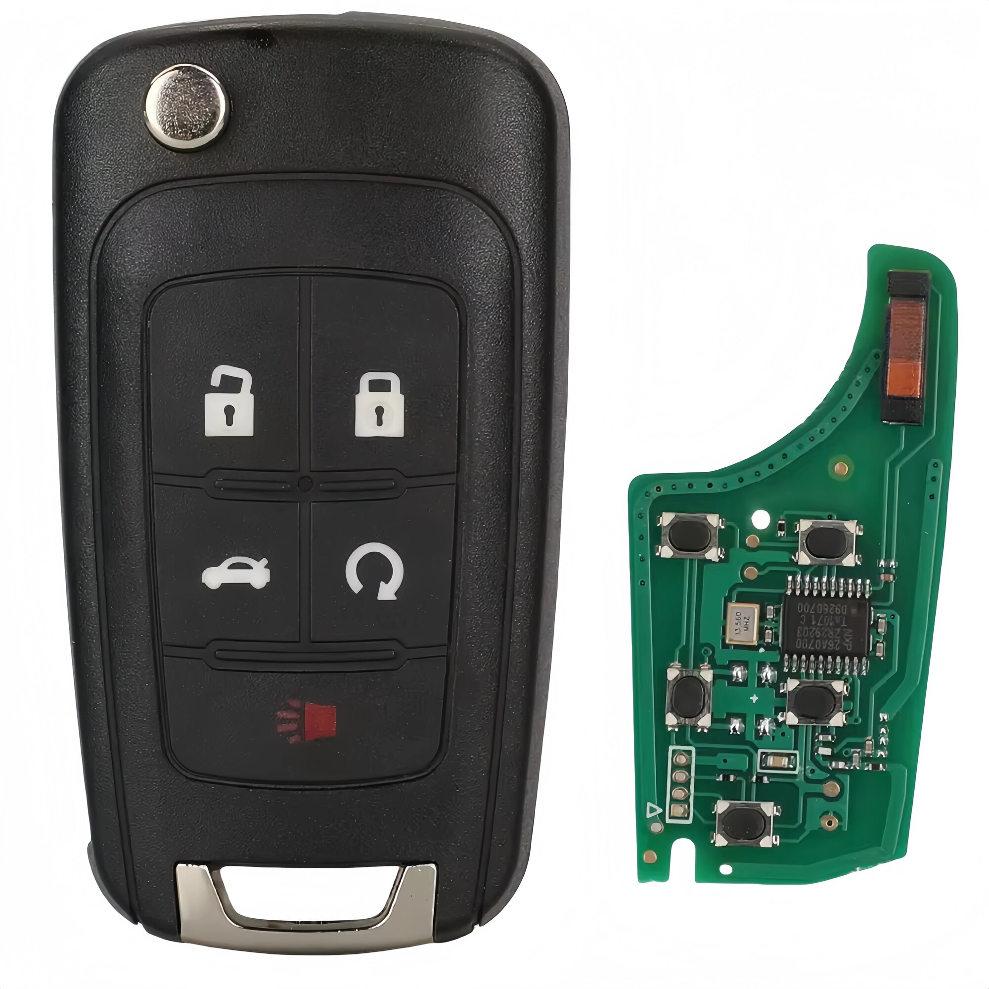 XJMYNB 2/3/4/5 BTN откидной складной дистанционный ключ от автомобиля для OPEL/VAUXHALL Astra J Corsa E Insignia Zafira C 2009-2016 315/433 МГц PCF7937E 5 Buttons, 434 MHz