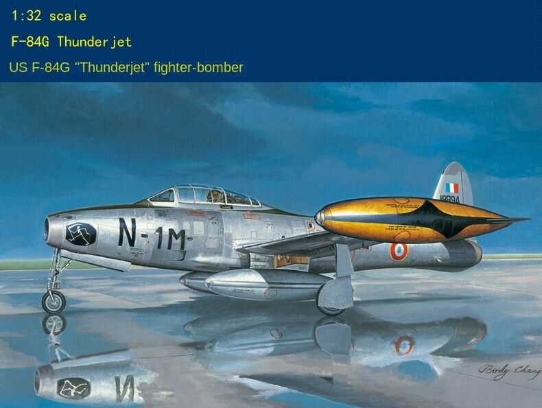 HobbyBoss 83208 1/32 U.S F-84G Thunder Jet комплект моделей самолетов