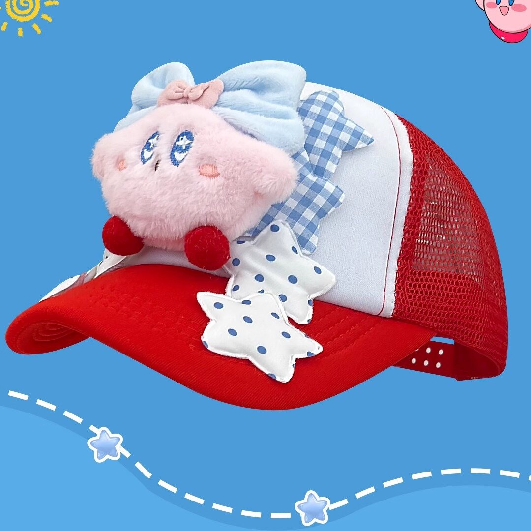 Новинка 2025 года, милая бейсболка со звездой из мультфильма для женщин, летняя универсальная бейсболка с открытым лицом, маленькая фуражка, большая шляпа с козырьком