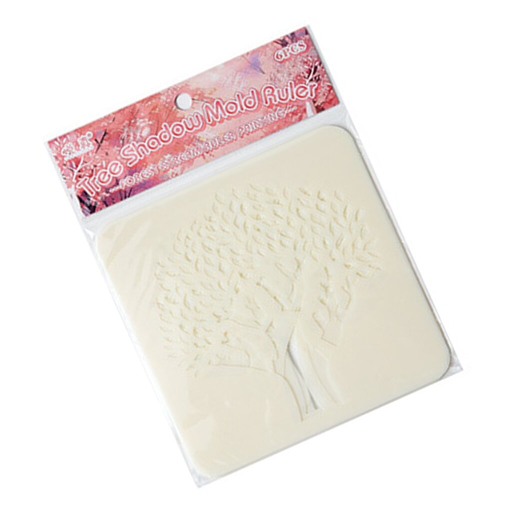 6 Шт Трафаретов с мультяшными листьями, выдалбливают шаблон, трафареты для рисования, принадлежности для рукоделия