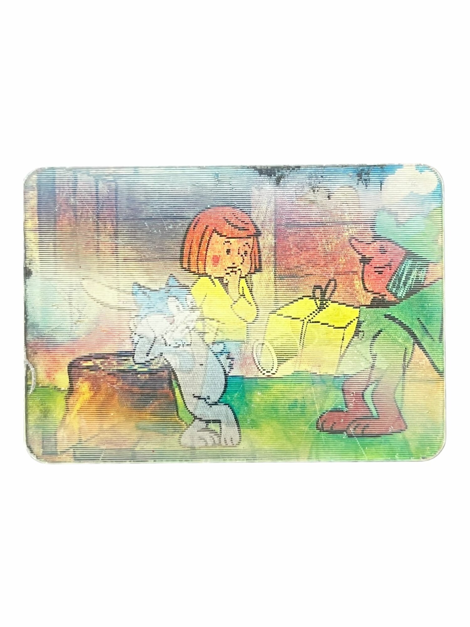 Советский винтажный переливающийся календарь, советская мультипликация, сделано в СССР