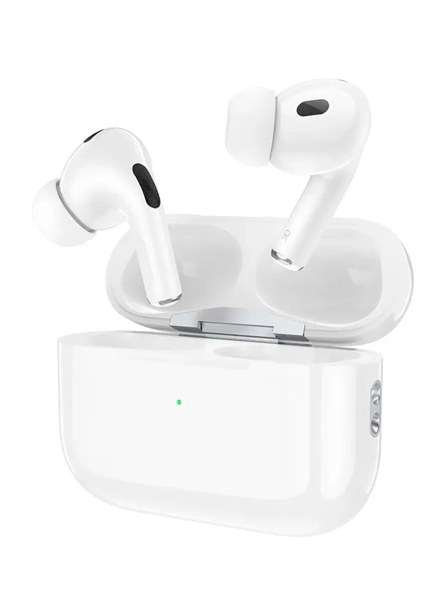 Наушники Bluetooth Hoco EW63 (ANC), в кейсе, сенсорные, с шумоподавлением, с магнитной беспроводной зарядкой, белый