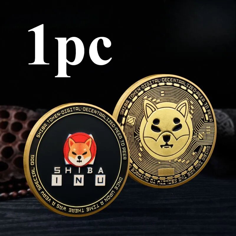 1 новый цифровой виртуальный памятный значок для собак Bitcoin, подходящий для сбора подарков