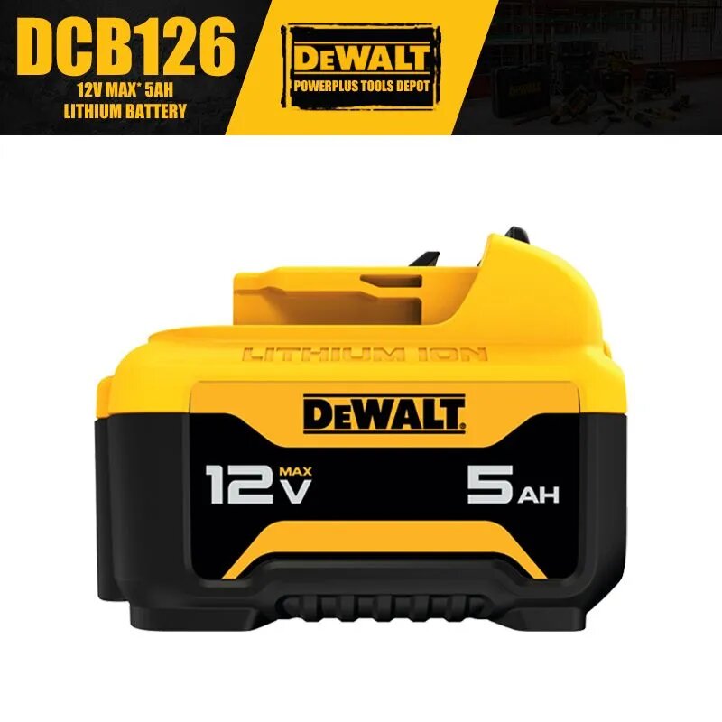 DEWALT DCB126 Литиевая батарея 12 В MAX* 5 Ач Принадлежности для инструментов