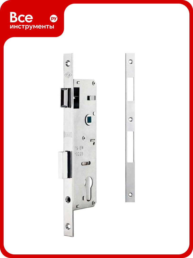 Замок врезной KALE KILIT цилиндровый, узкопрофильный, 153Р, 85BS35, 16CP, SP, DRos, STB 153P3500044