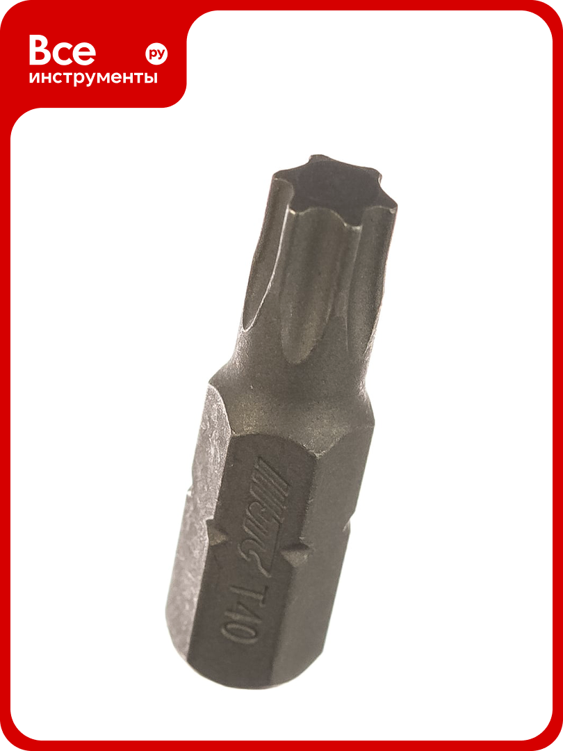 Вставка TORX (Т40х30 мм; 5/16") JTC 1233040 – односторонний бит T‑штифт, сталь S2, подходит к электроинструменту