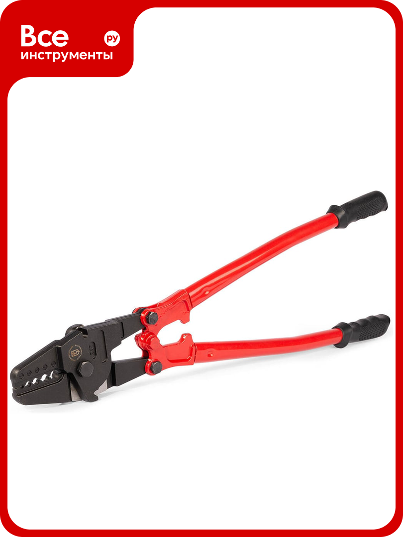 Пресс-клещи для опрессовки тросов КВТ ПК-5-600Т серия профи 91984