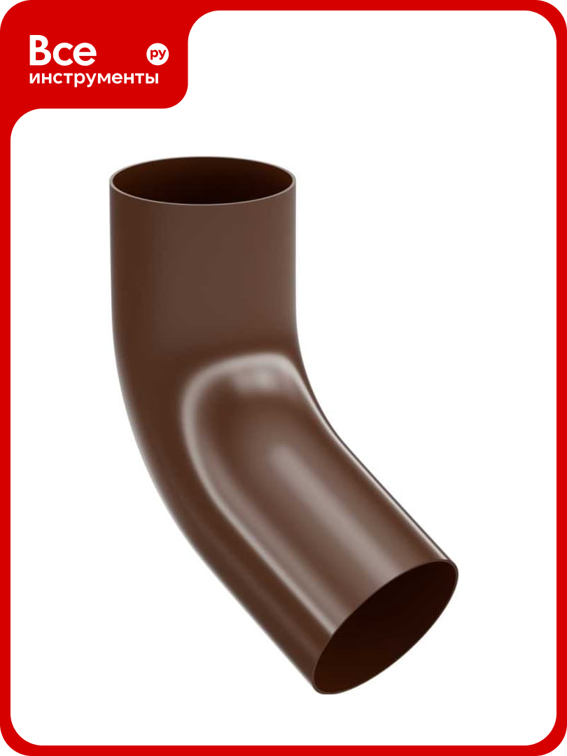 Колено штампованное сливное металлик и ко 100, цинк, 0.50 (RAL 8017) О0000080973