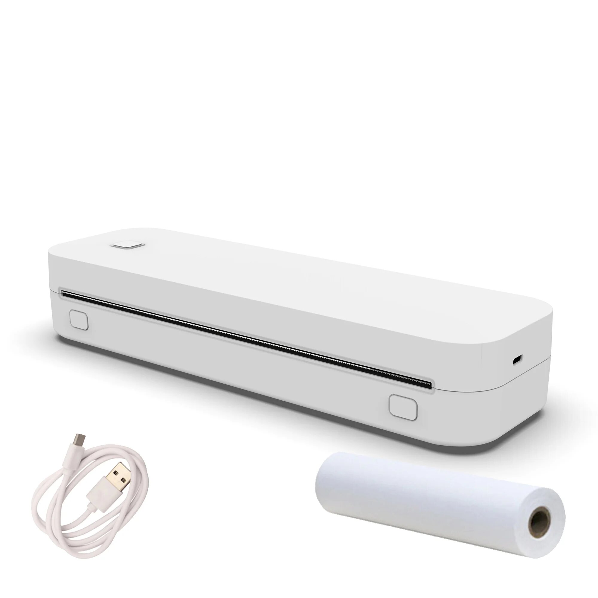 Портативный Термопринтер Bluetooth Без Чернил, Мини-рулонная Бумага 3/4/8 Дюймов Для Документов Формата А4, Субконтрактов, Чеков