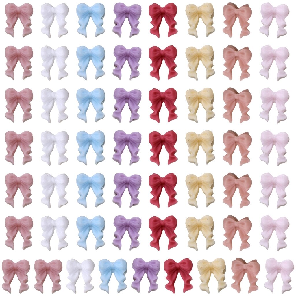 Упаковка из 50 аксессуаров для ногтей с бантом- 01