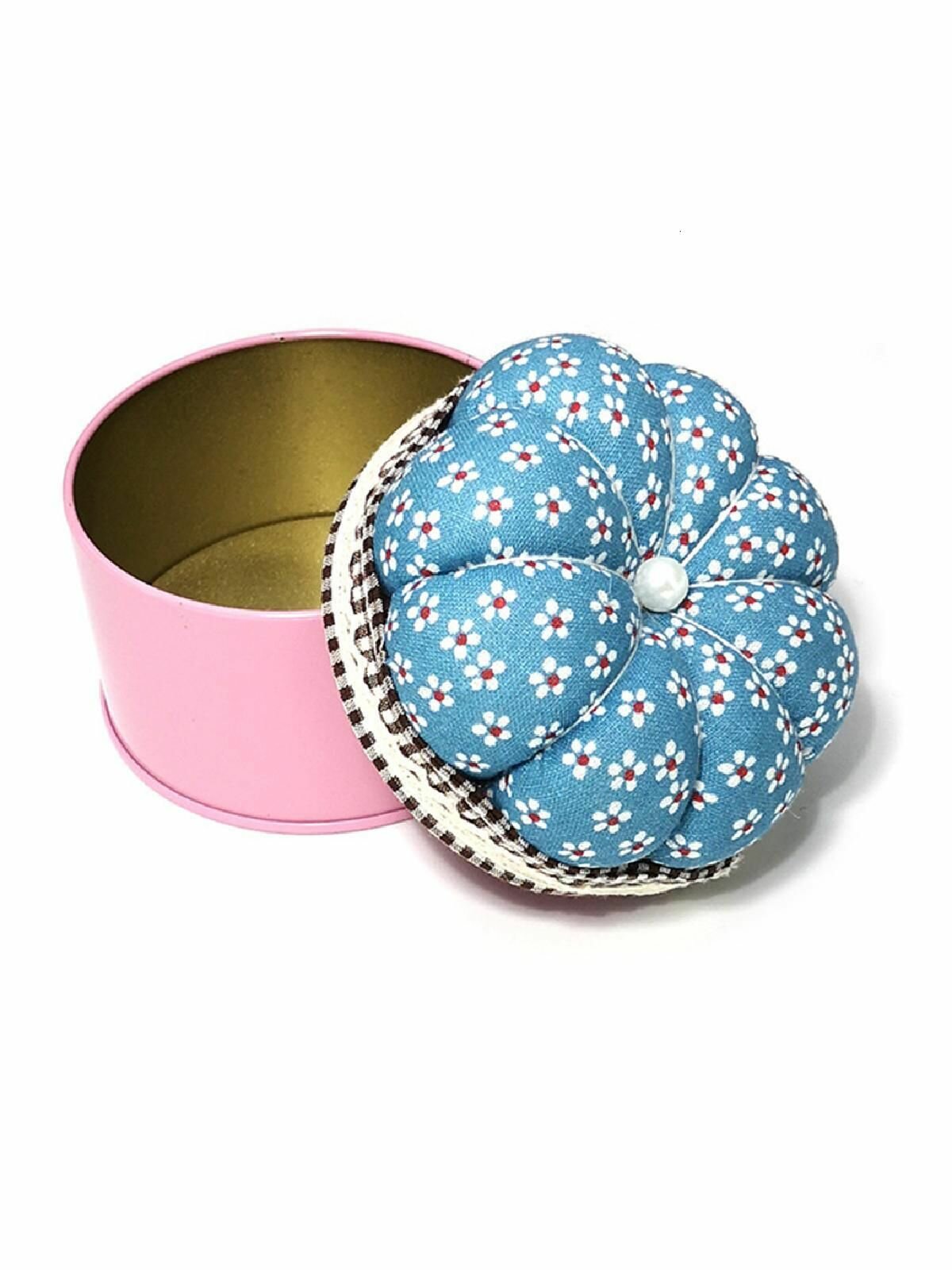 Круглая булавочница в форме тыквы, - D