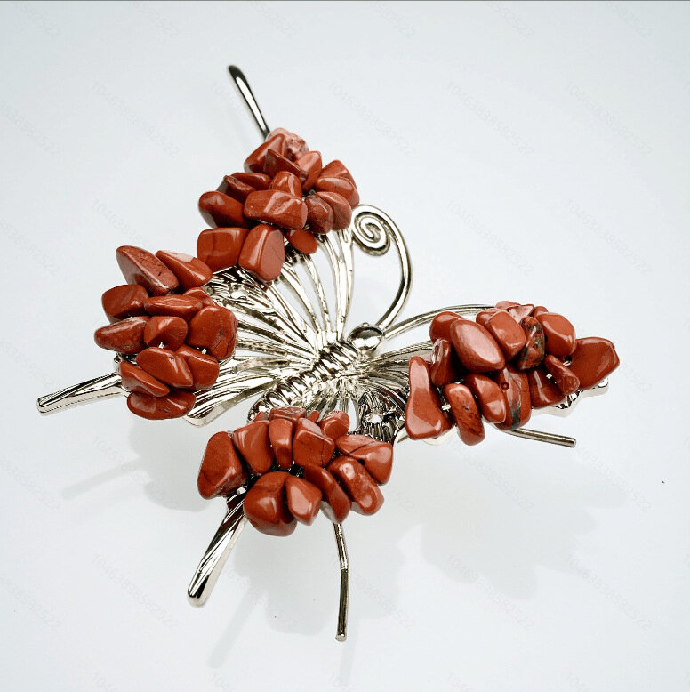 Натуральный кристаллический гравий, бабочка, ручная работа, плетение, DIY декор, орнамент, производитель, оптовая продажа, праздничный подарок