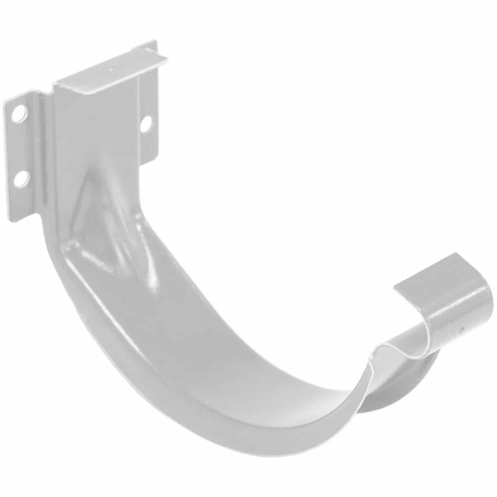 Крюк желоба водостока GRAND LINE Optima 125 мм короткий RAL 9003 сигнальный белый, 2 шт.