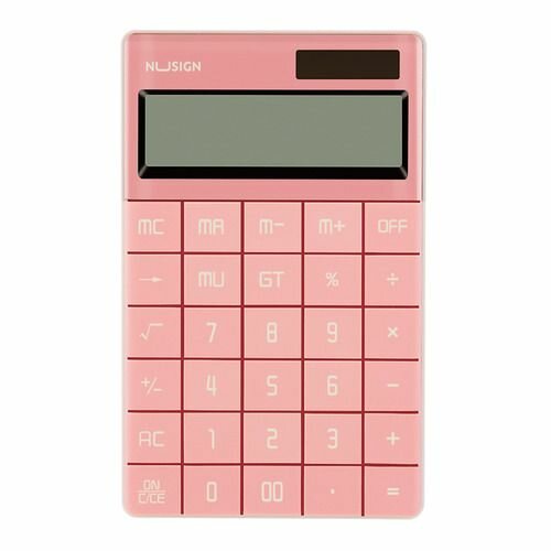 Калькулятор Deli Nusign, ENS041pink, 12-разрядный, розовый